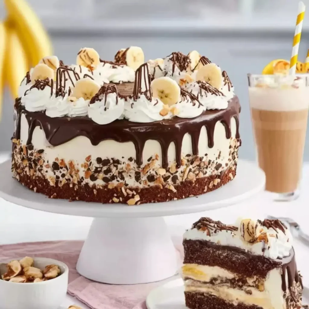 Banana Split Torte– Einfach und köstlich (5 Zutaten) - Noras Kreationen