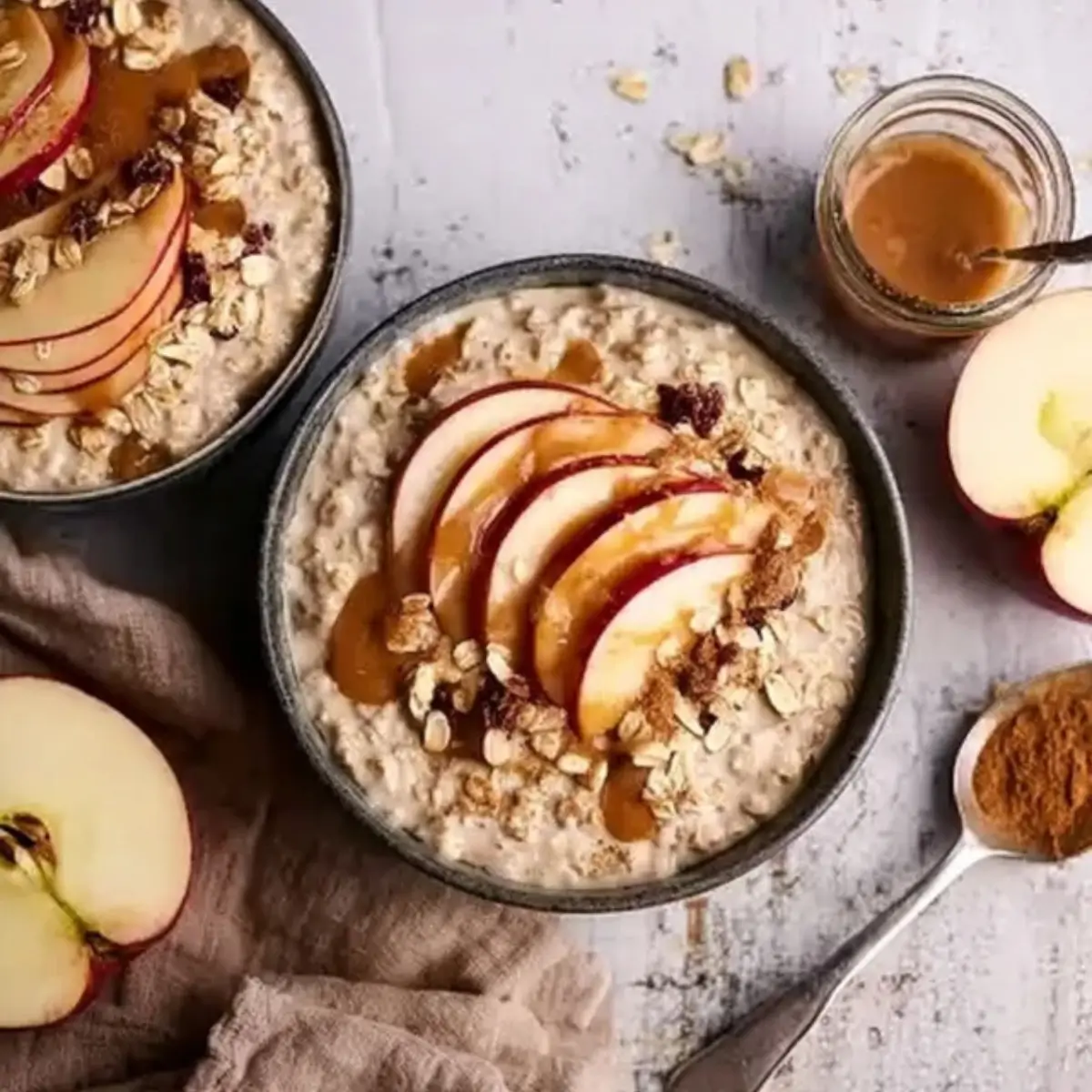 Apfel Zimt Overnight Oats – Gesundes Rezept für Morgen - Noras Kreationen