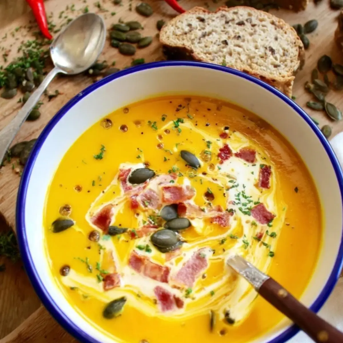 Kurbissuppe Vom Blech