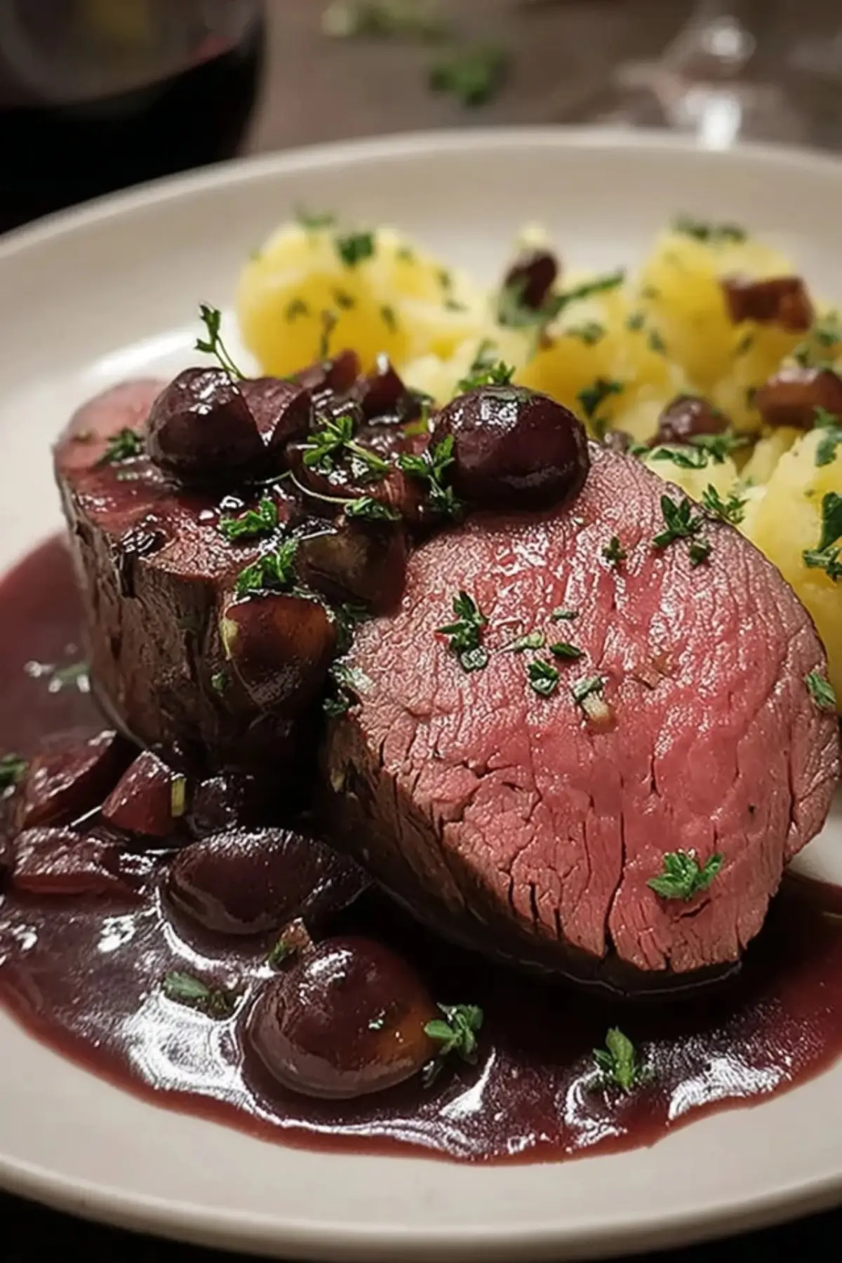 Rinderfilet mit Rotwein-Schalotten-Sauce Rezept – Zart, aromatisch und ...