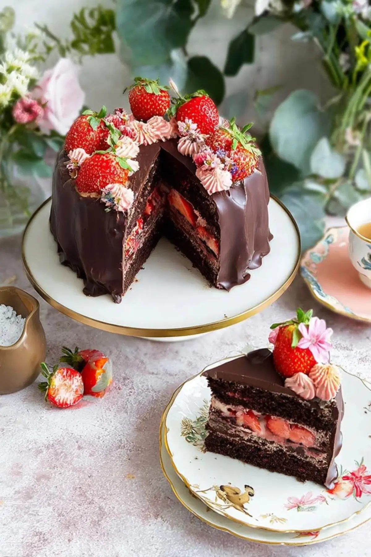 Unwiderstehliche Erdbeer Schokoladen Torte: Das perfekte Frühlings ...