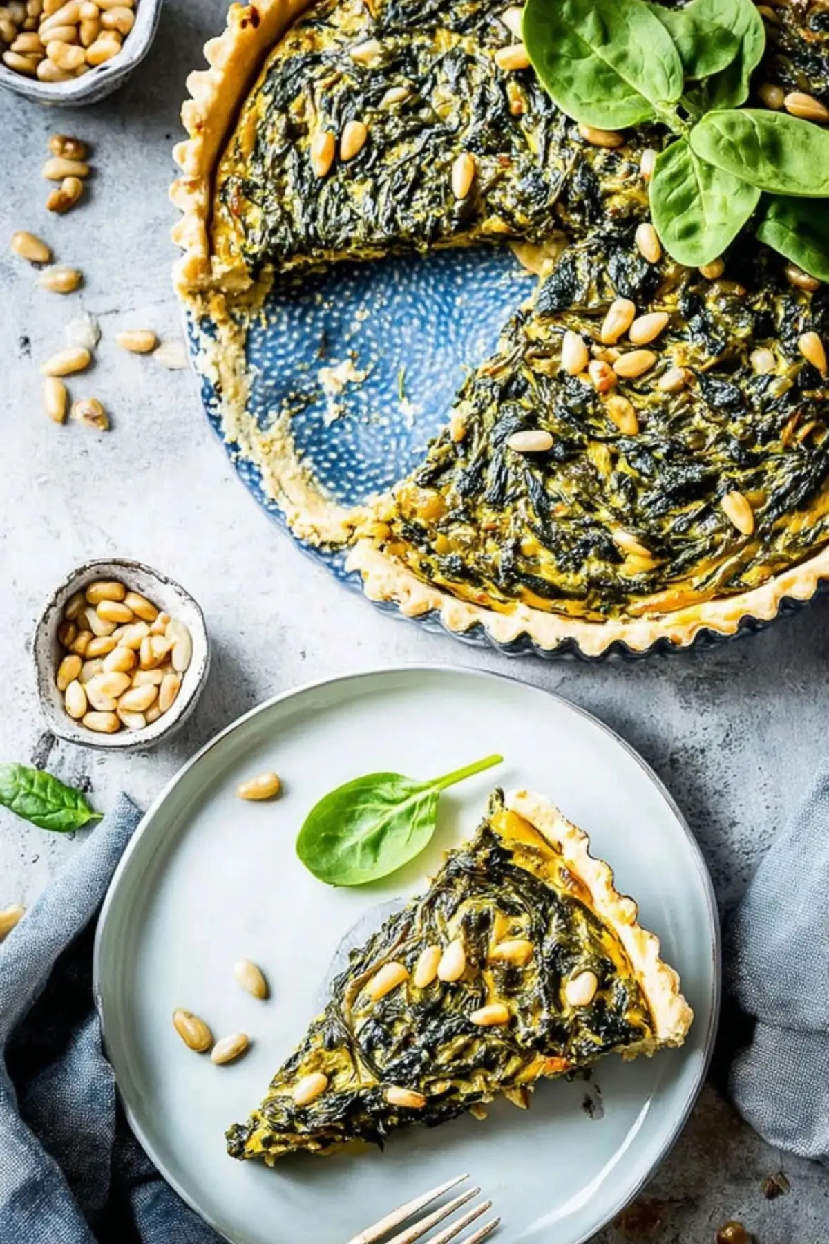 Spinat Quiche Mit Blatterteig