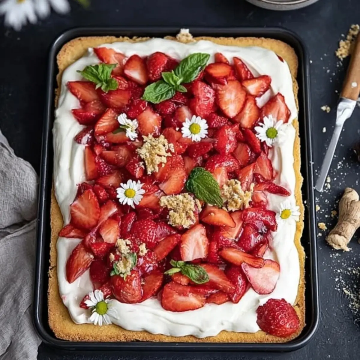 Erdbeerkuchen Biskuitboden Ohne Pudding