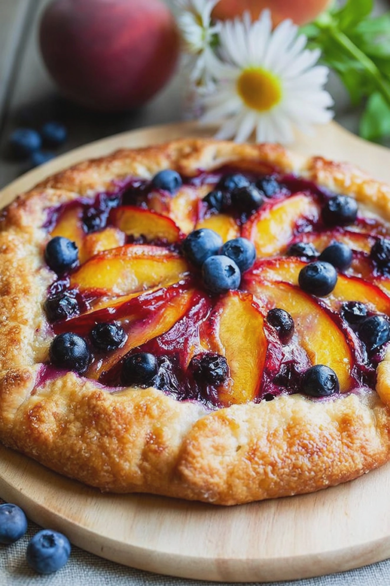 Nectarine Blueberry Galette Recipe - Noras Kreationen